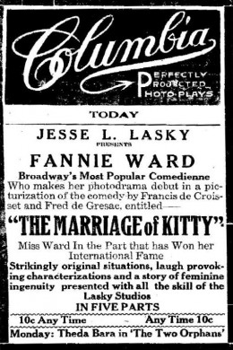 Fannie Ward – Biography of the Eternal Flapper and Star of The Cheat ...