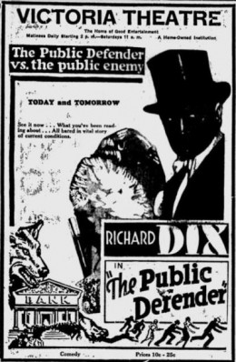 Richard Dix Reckons Himself The Public Defender (RKO, 1931) — Immortal ...